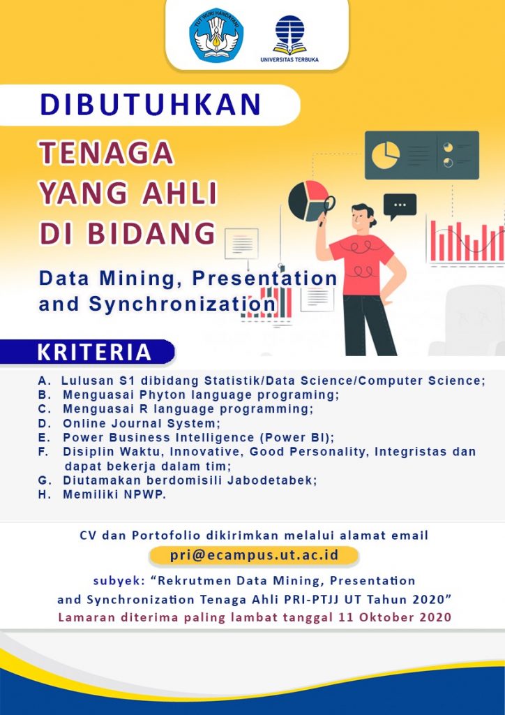 Lowongan data mining, Presentation, and Synchronization - Departemen ...