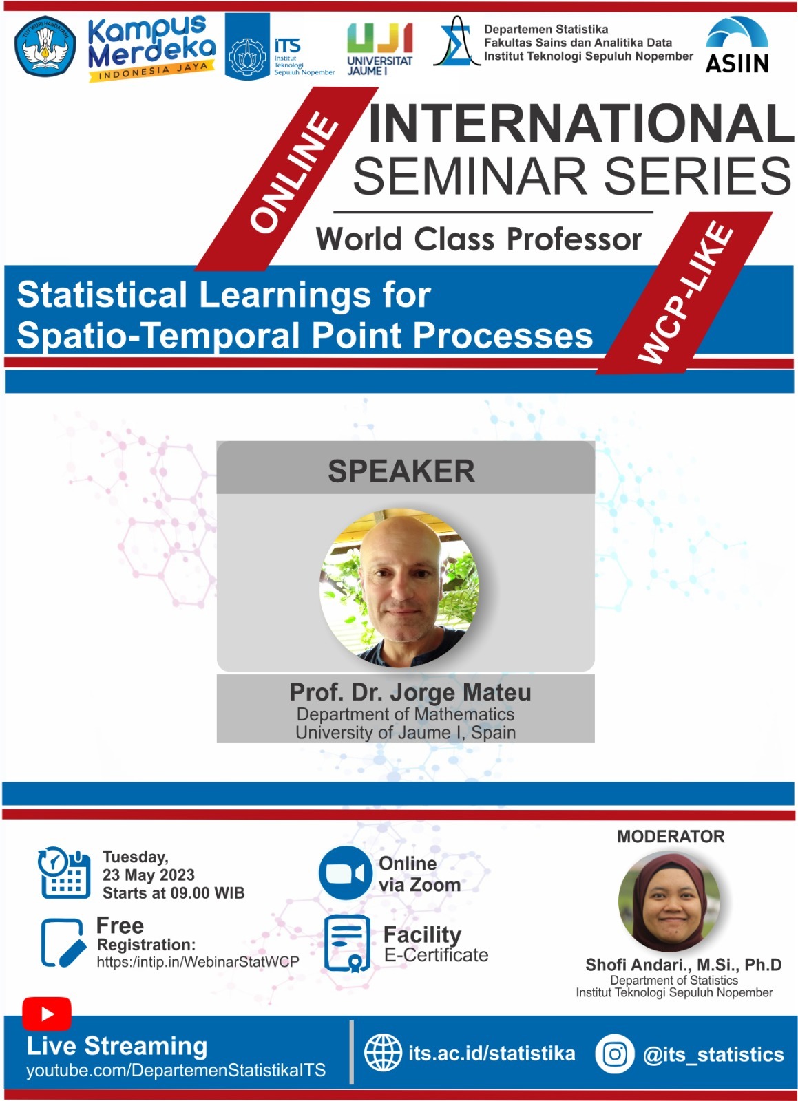 International Seminar on World Class Professor Program 2023 - Departemen Statistika