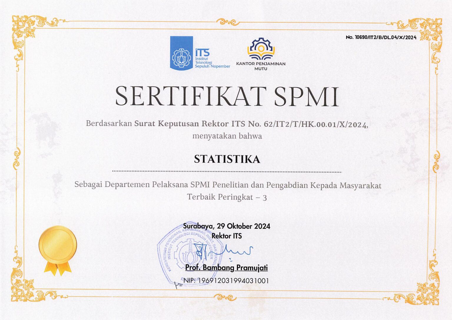 Departemen Statistika FSAD ITS
