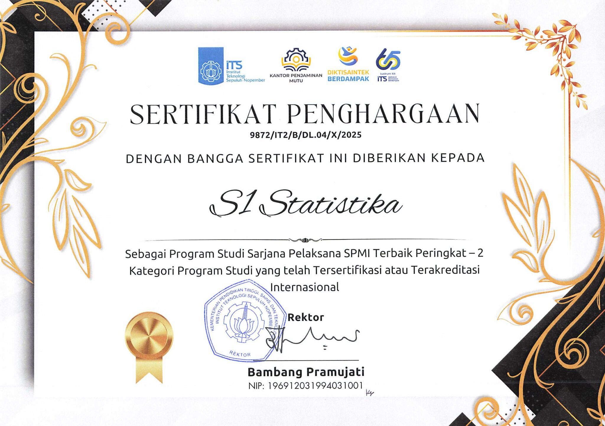 Departemen Statistika FSAD ITS