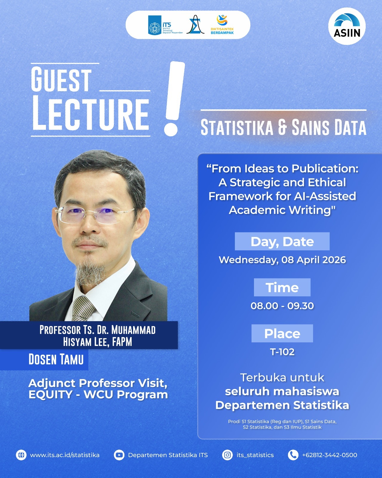 International Guest Lecture April 2026 - Departemen Statistika
