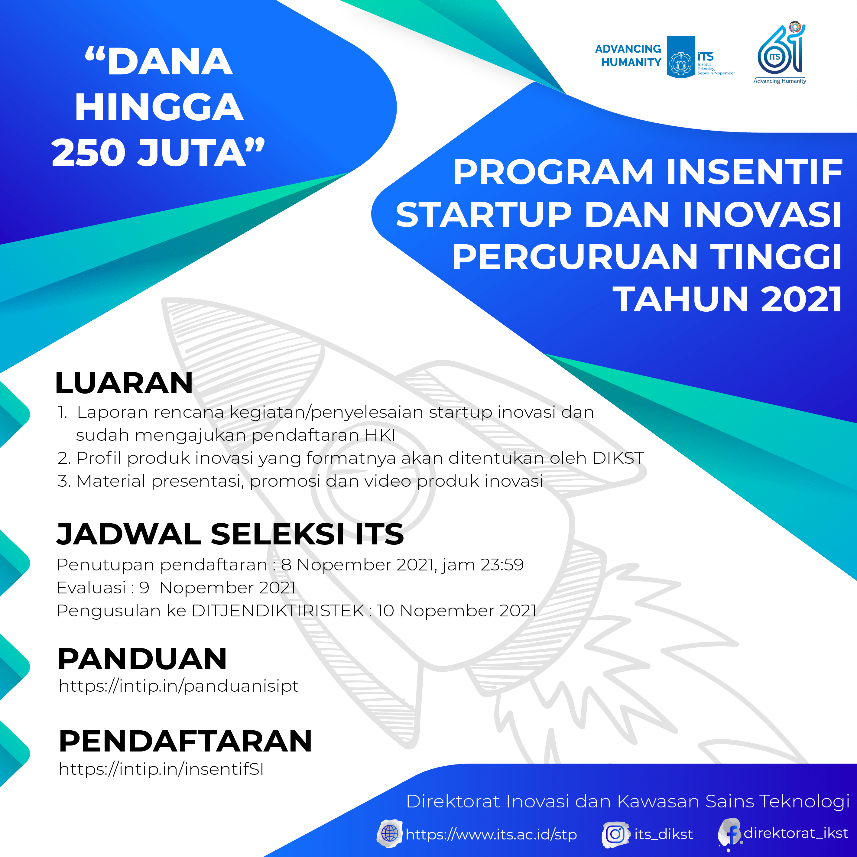 Program Insentif Startup dan Inovasi Perguruan Tinggi Tahun 2021 ...