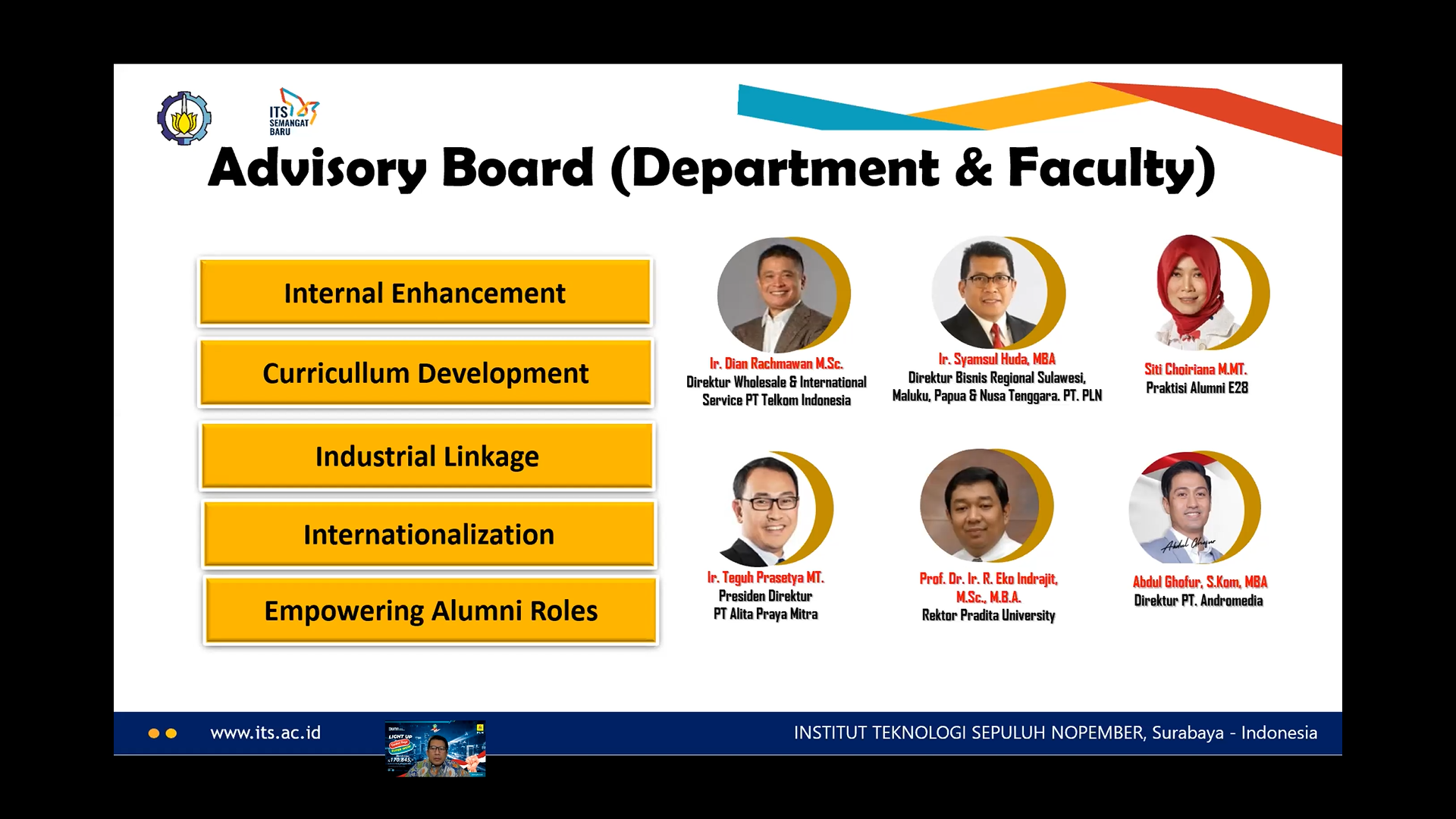[Juli 18, 2020] Electics ITS Advisory Board Talk - Departemen Teknik ...