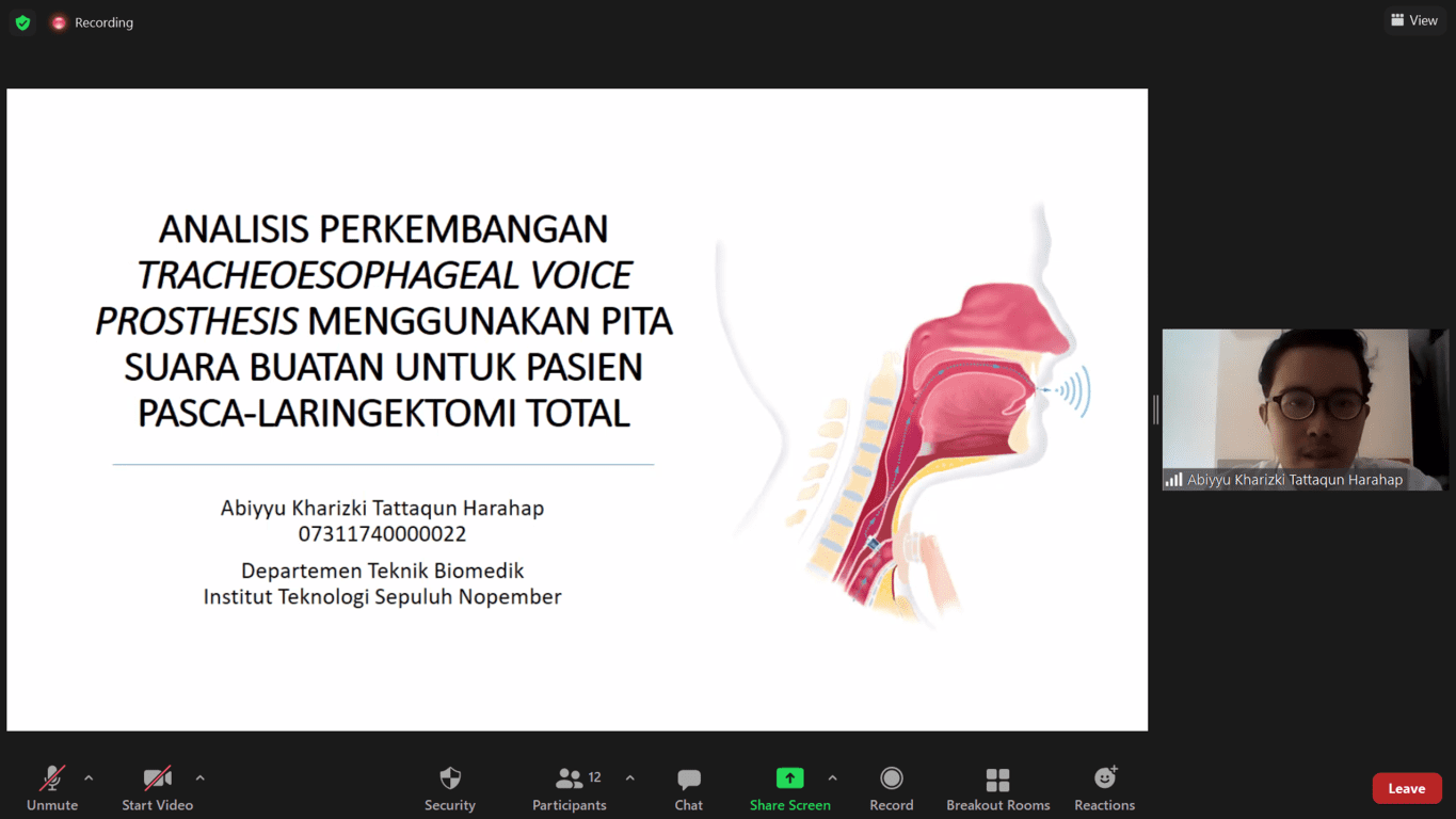[12 Juli 2021] Seminar Proposal Tugas Akhir Semester Genap 2020-2021 - Departemen Teknik Biomedik