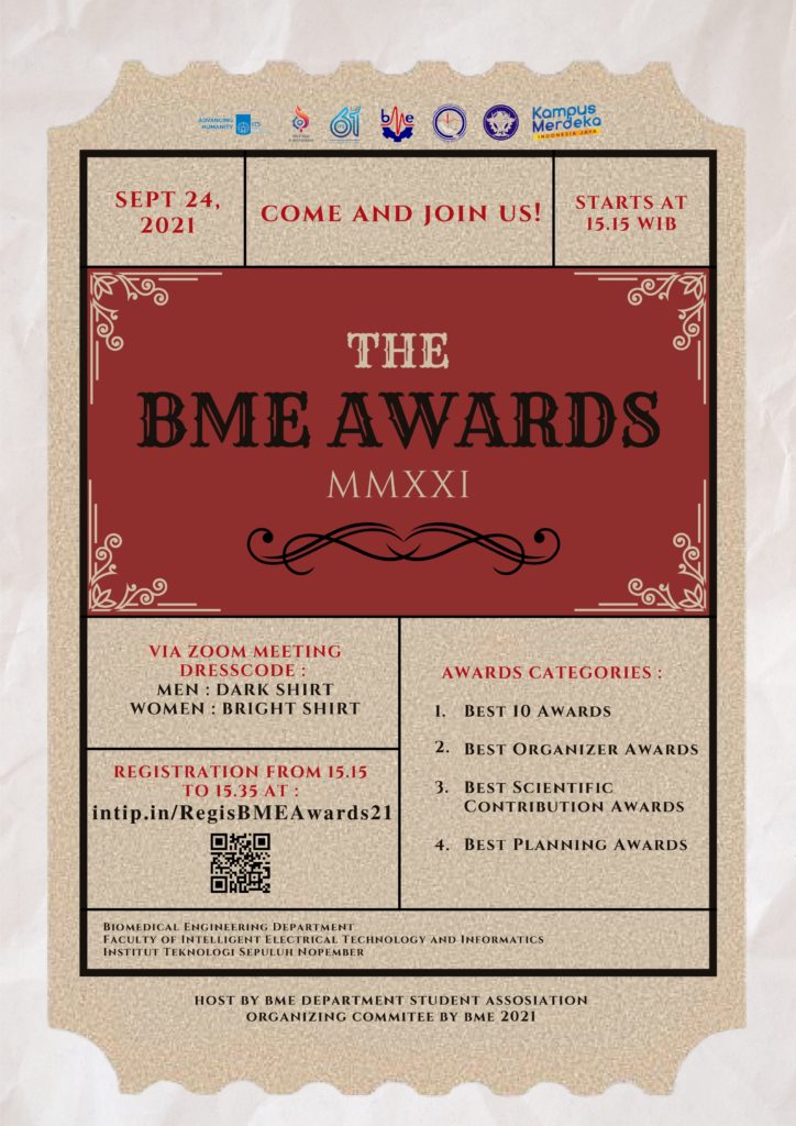 The 12th BME Awards Semester Genap 2020/2021 - Departemen Teknik Biomedik