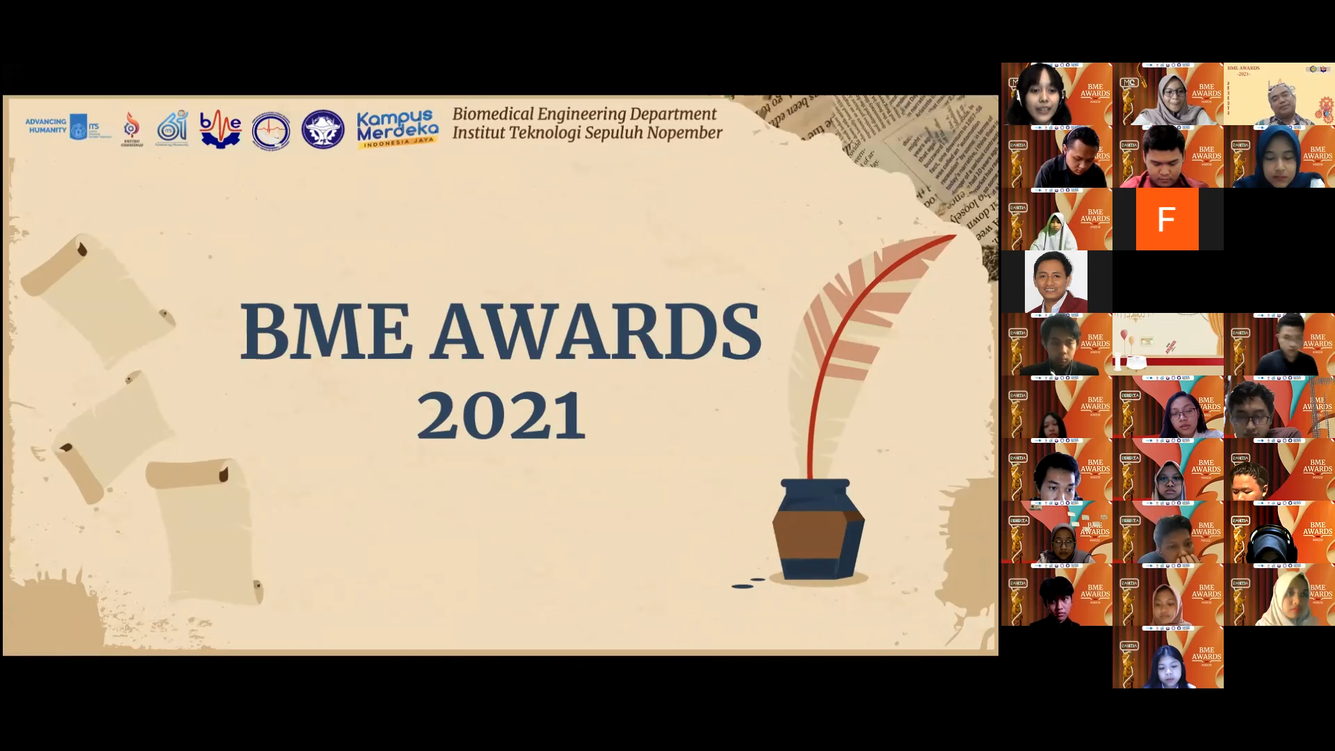 [24 September 2021] The 12th Penganugerahan BME Awards Semester Genap 2020/2021 - Departemen ...