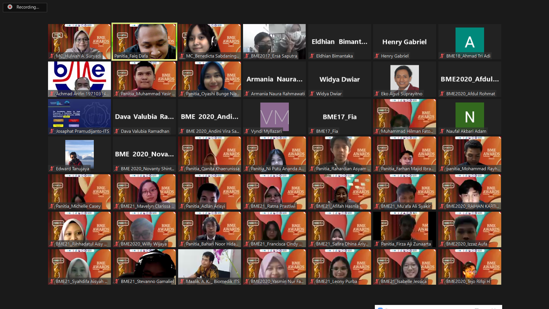 [24 September 2021] The 12th Penganugerahan BME Awards Semester Genap 2020/2021 - Departemen ...