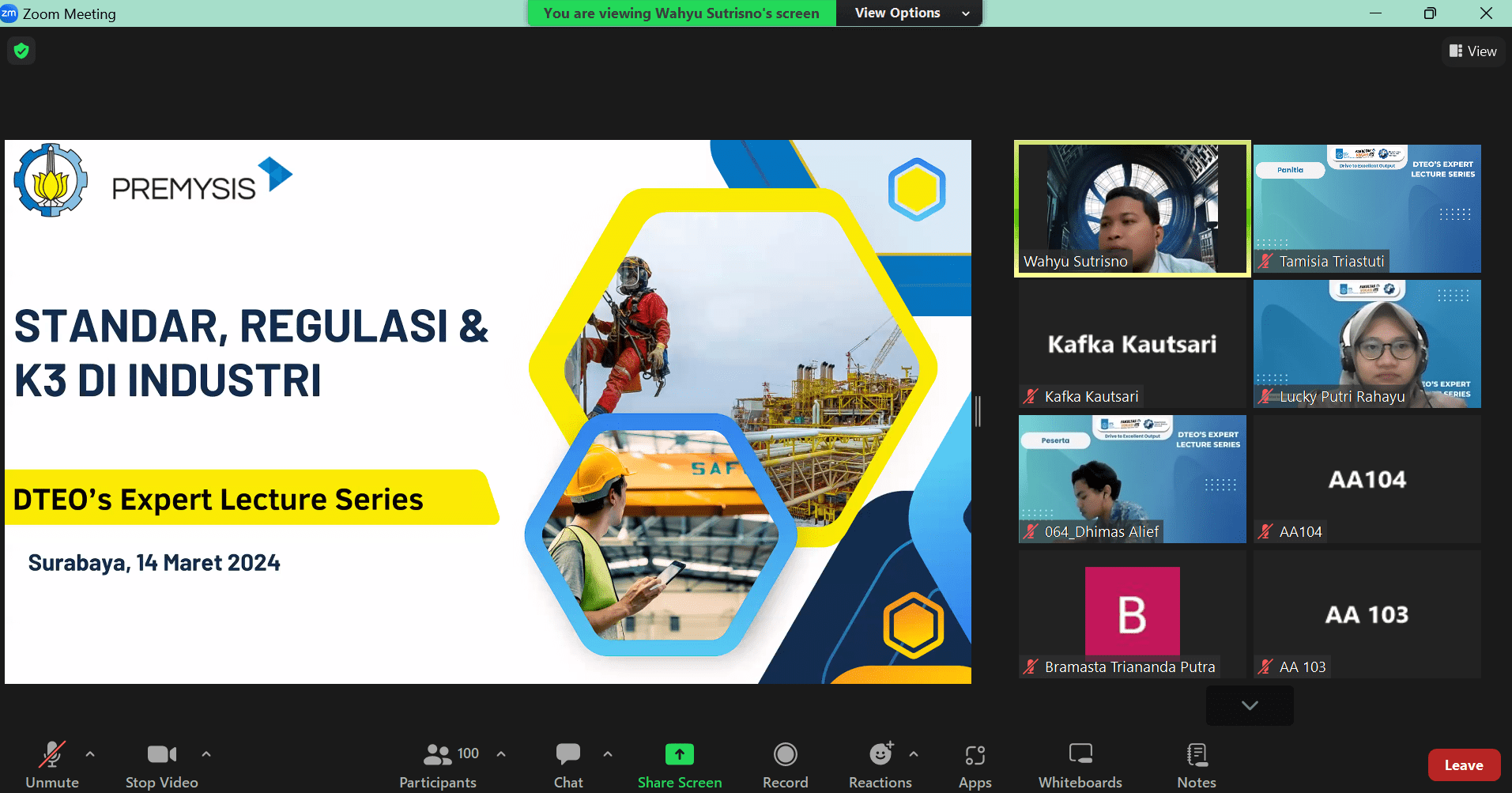 Guest Lecture – DTEO’s Expert Lecture Series #3 2024 : Wahyu Tri ...