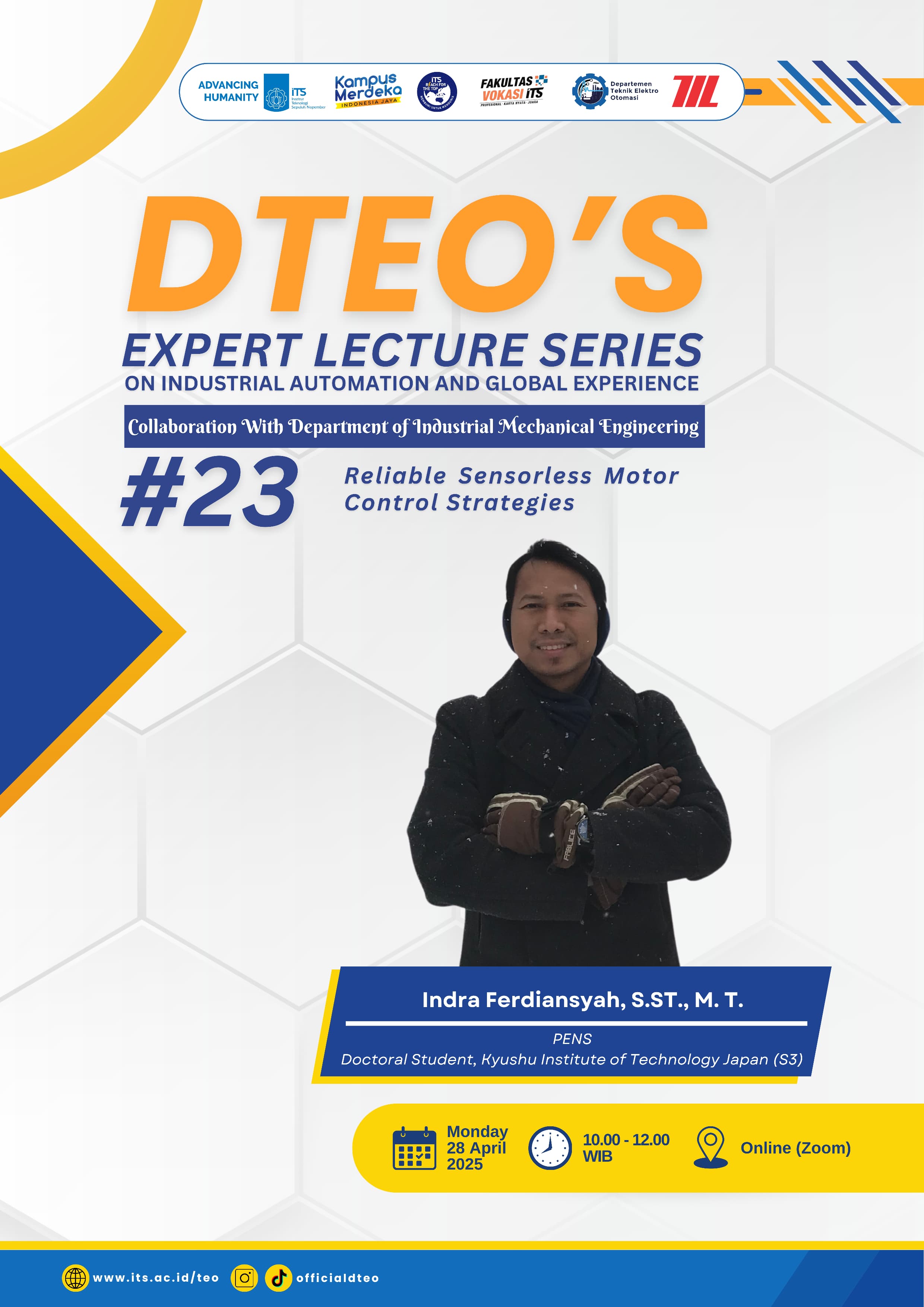 DTEO’S Expert Guest Lecture Series #23 - Departemen Teknik Elektro Otomasi