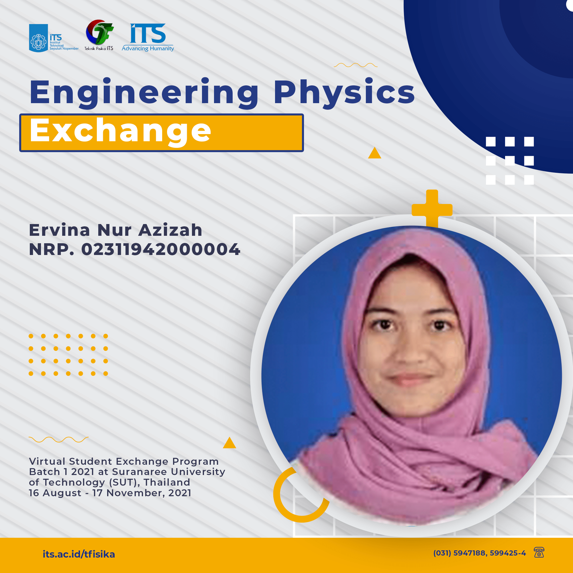 Mahasiswa Berprestasi - Departemen Teknik Fisika