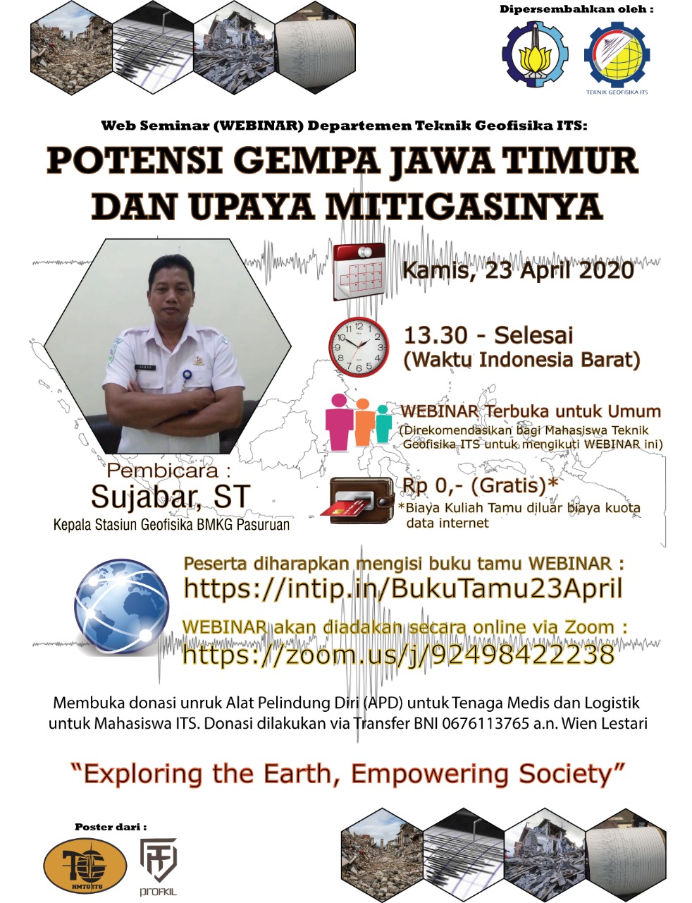Webinar: Potensi Gempa Jawa Timur dan Upaya Mitigasinya - Departemen Teknik Geofisika
