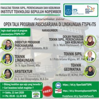 Open Talk-Program Pascasarjana di Fakultas Teknik Sipil Lingkungan dan ...
