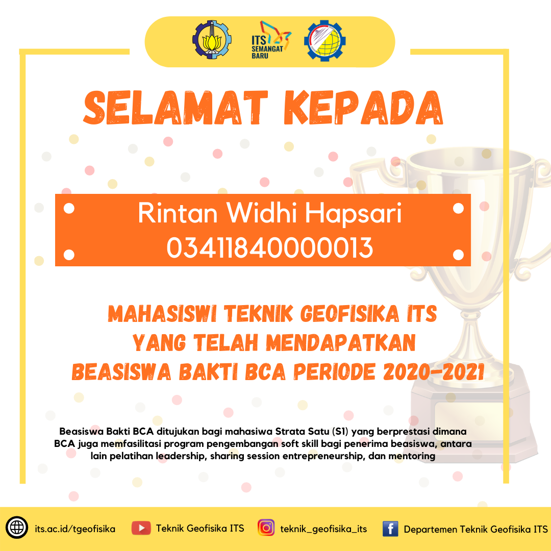 Congratulation for Rintan Widhi Hapsari, Scholarship Grantee of Bakti ...