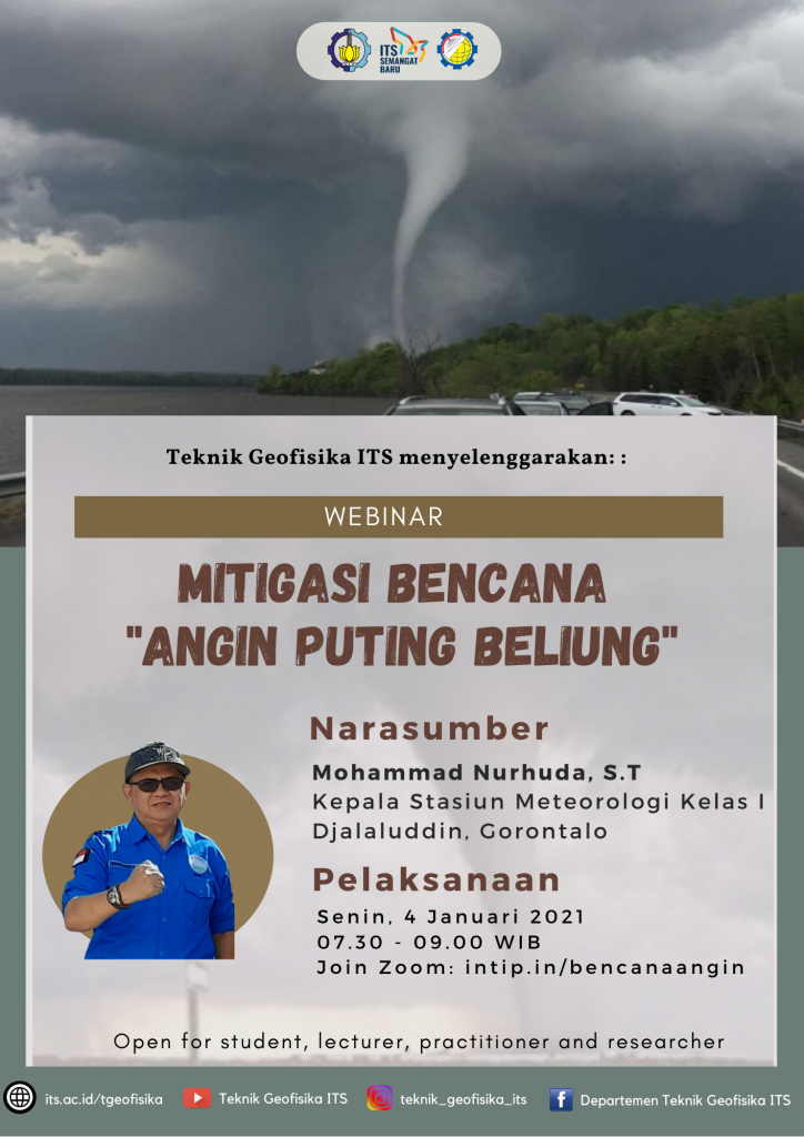 Webinar Mitigasi Bencana Angin - Teknik Geofisika ITS - Departemen Teknik Geofisika