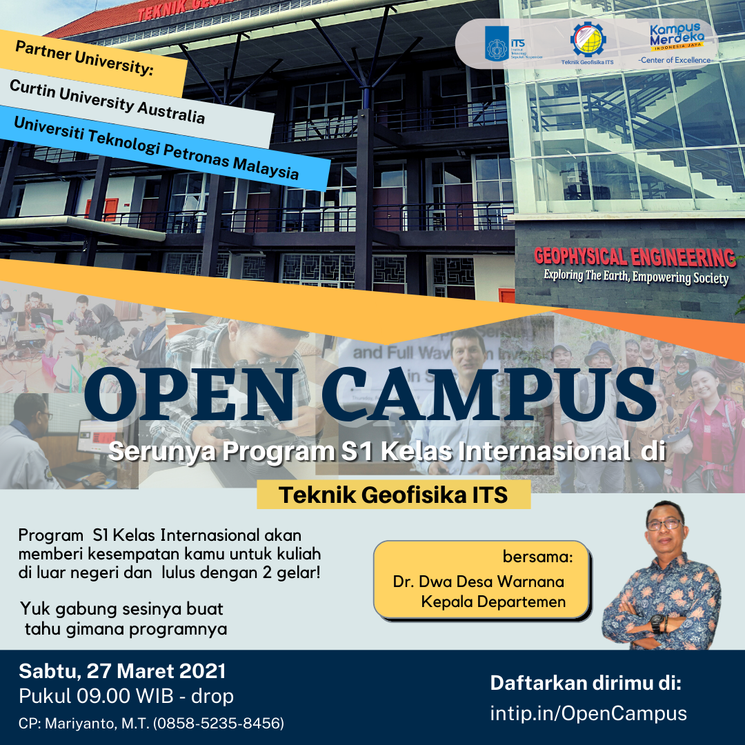 Serunya Program S1 Kelas Internasional di Teknik Geofisika ITS - Departemen Teknik Geofisika