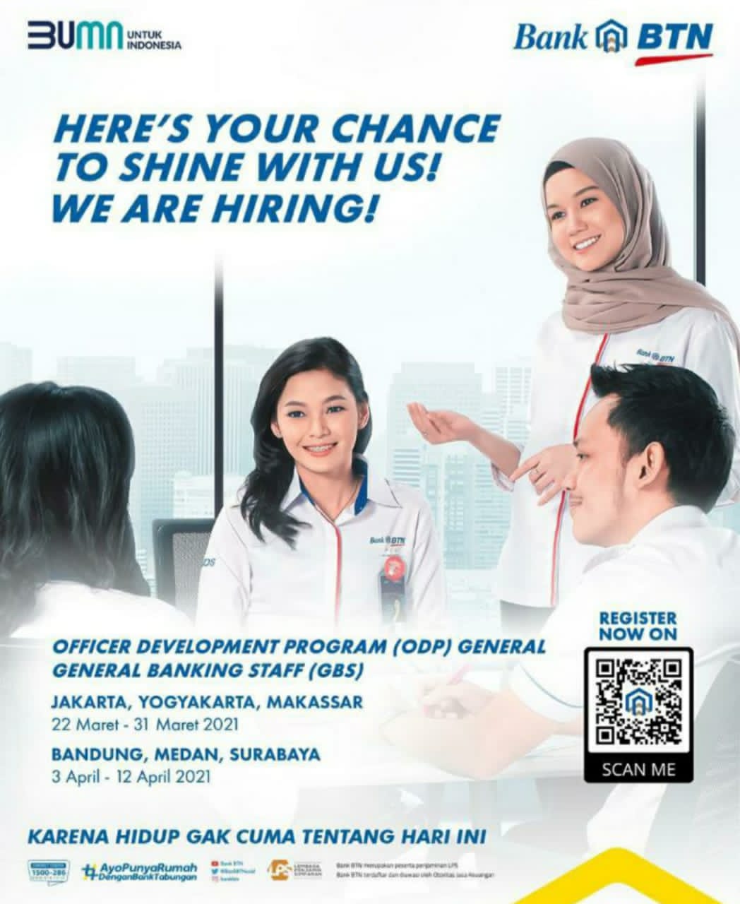 Open Recruitment Officer Development Program Bank BTN - Departemen Teknik Geofisika