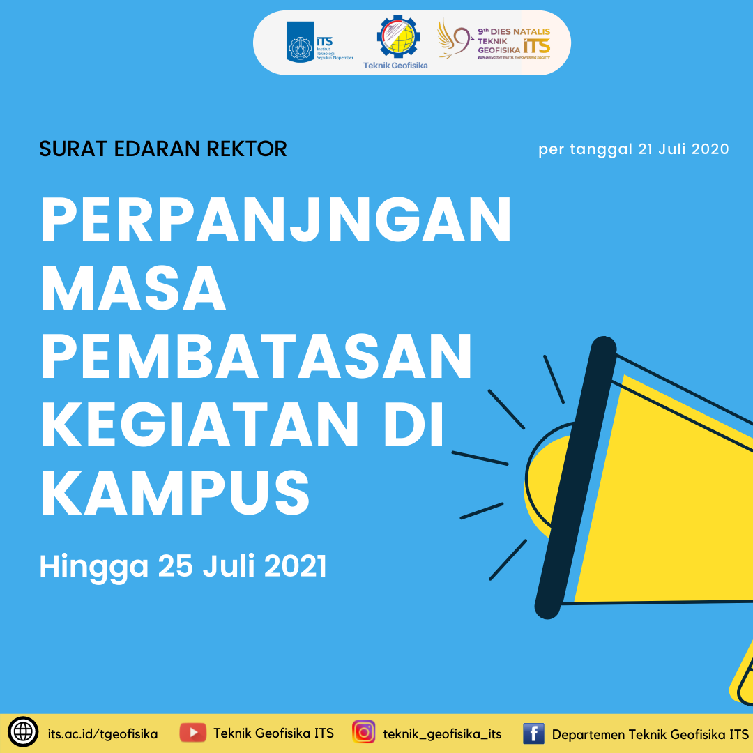 Surat Edaran Rektor ITS: Perpanjangan Pembatasan Kegiatan di Kampus ...