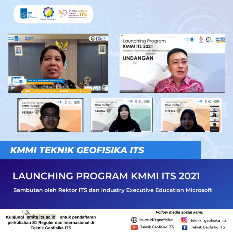 Pertemuan Perdana Program KMMI 2021 di Teknik Geofisika ITS - Departemen Teknik Geofisika