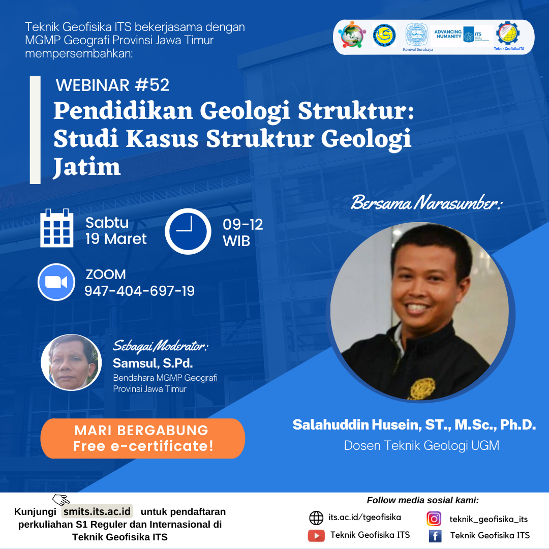 Webinar #52 "Pendidikan Geologi Struktur: Studi Kasus Struktur Geologi Jatim" - Departemen ...
