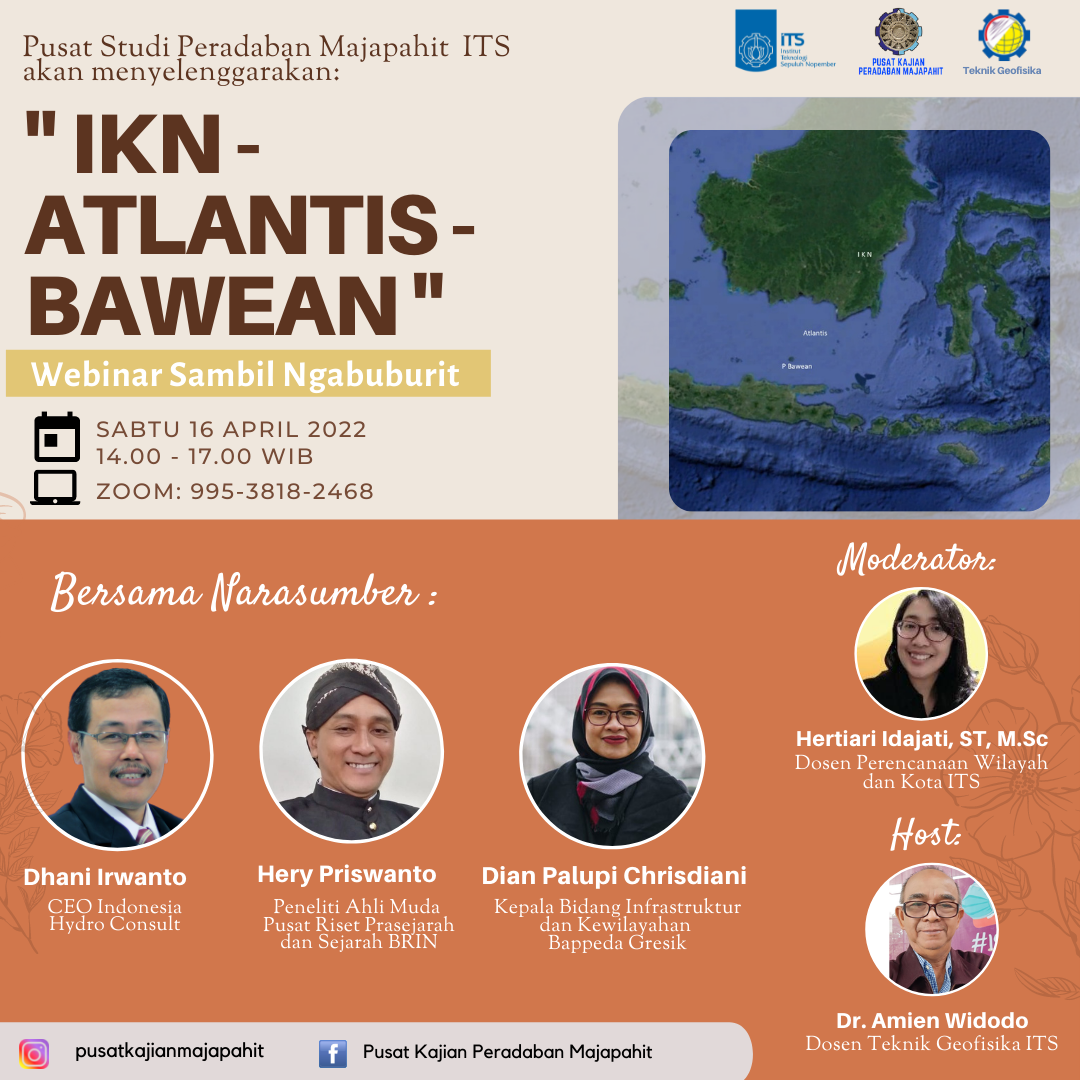 Webinar Sambil Ngabuburit: IKN-ATLANTIS-P.BAWEAN - Departemen Teknik Geofisika