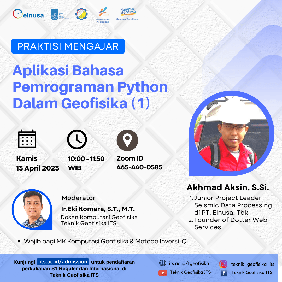 Bekerjasama dengan PT Elnusa Tbk, Teknik Geofisika ITS Selenggarakan ...