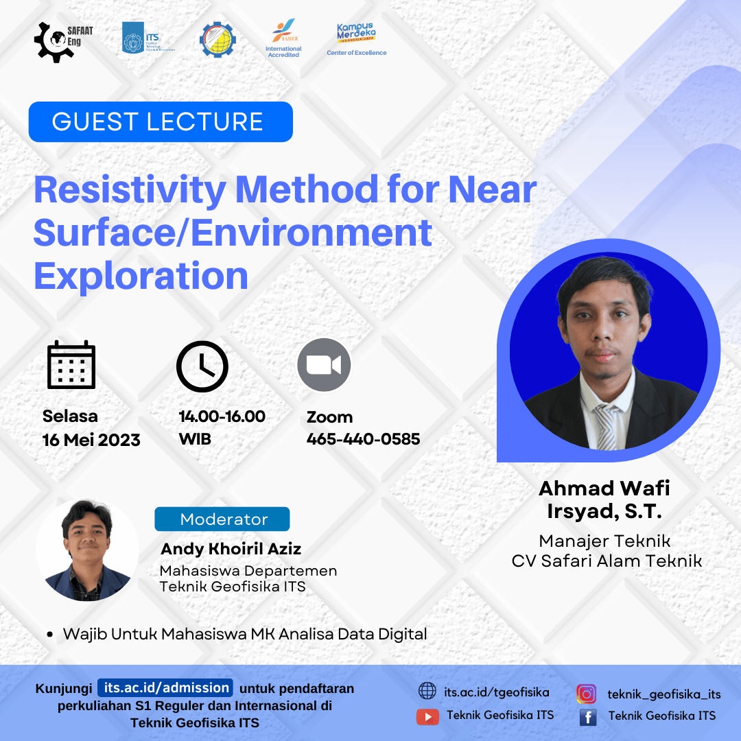 Guest Lecture "Resistivity Method for Near Surface/Environment ...