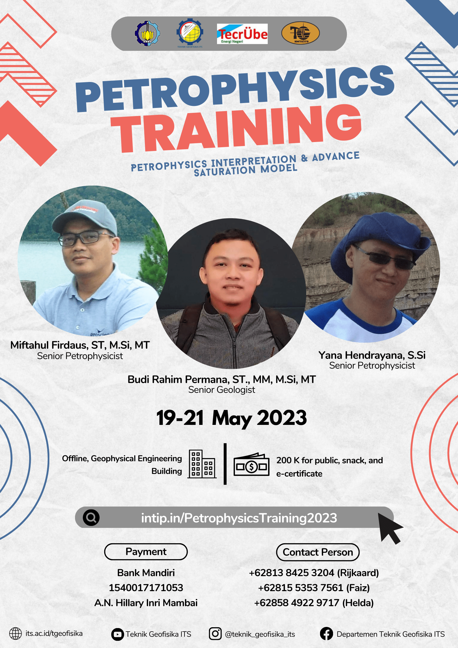 Petrophysics Training oleh Teknik Geofisika ITS - Departemen Teknik Geofisika