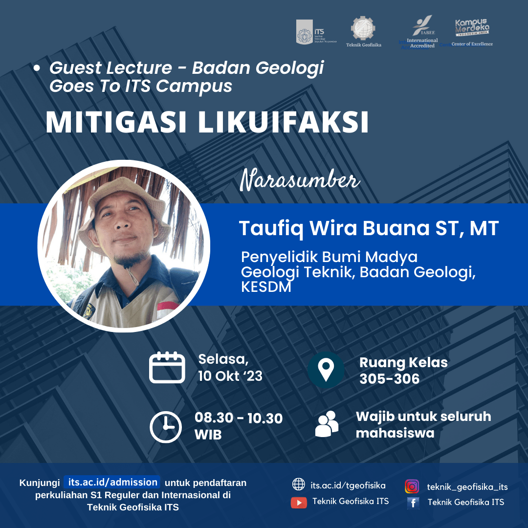 Kuliah Tamu "Mitigasi Lukuifaksi" bersama Taufiq Wira Buana dari Badan Geologi - Departemen ...