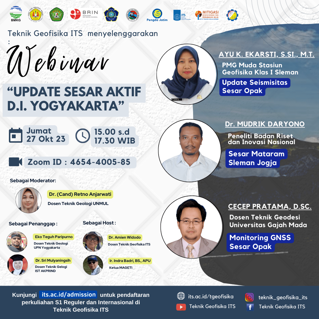 Webinar UPDATE SESAR AKTIF DIY - Departemen Teknik Geofisika
