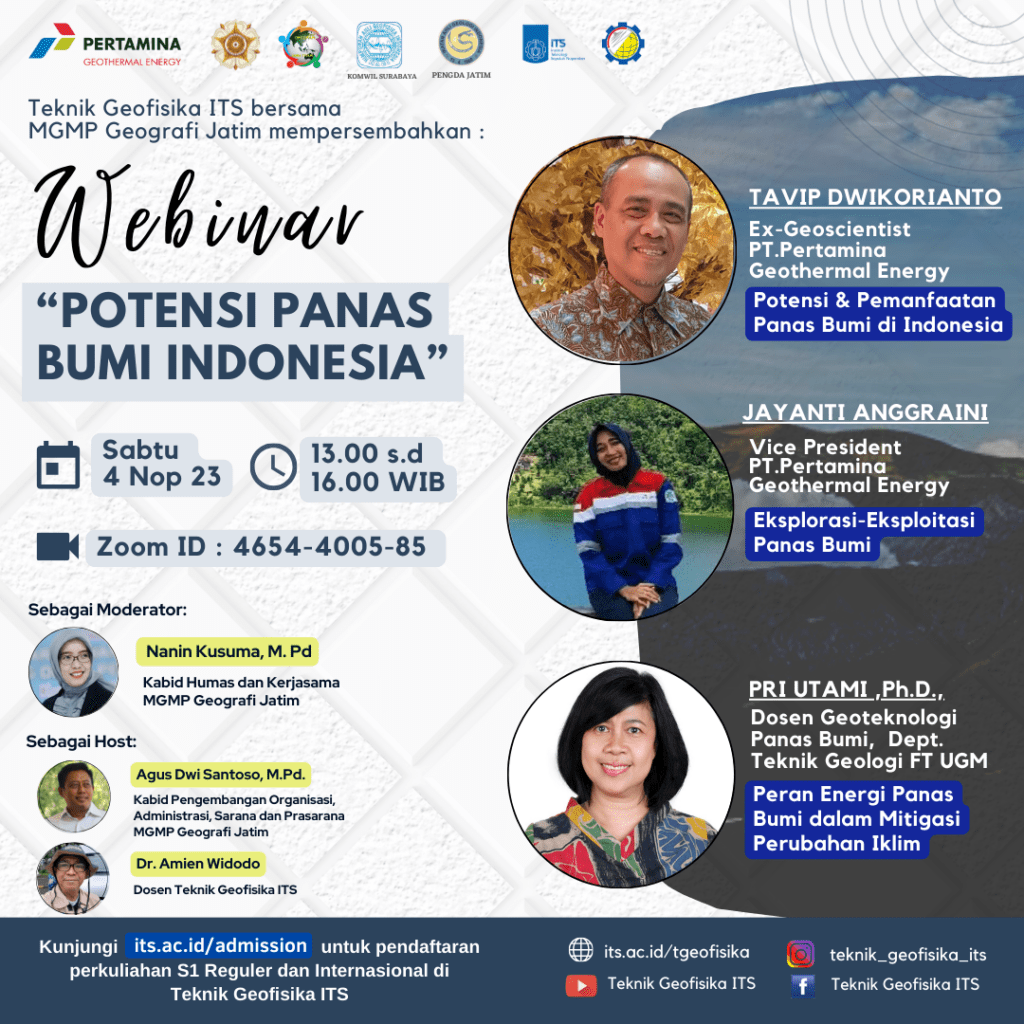 Poster Webinar Teknik Geofisika ITS_4 November 2023 - Departemen Teknik Geofisika