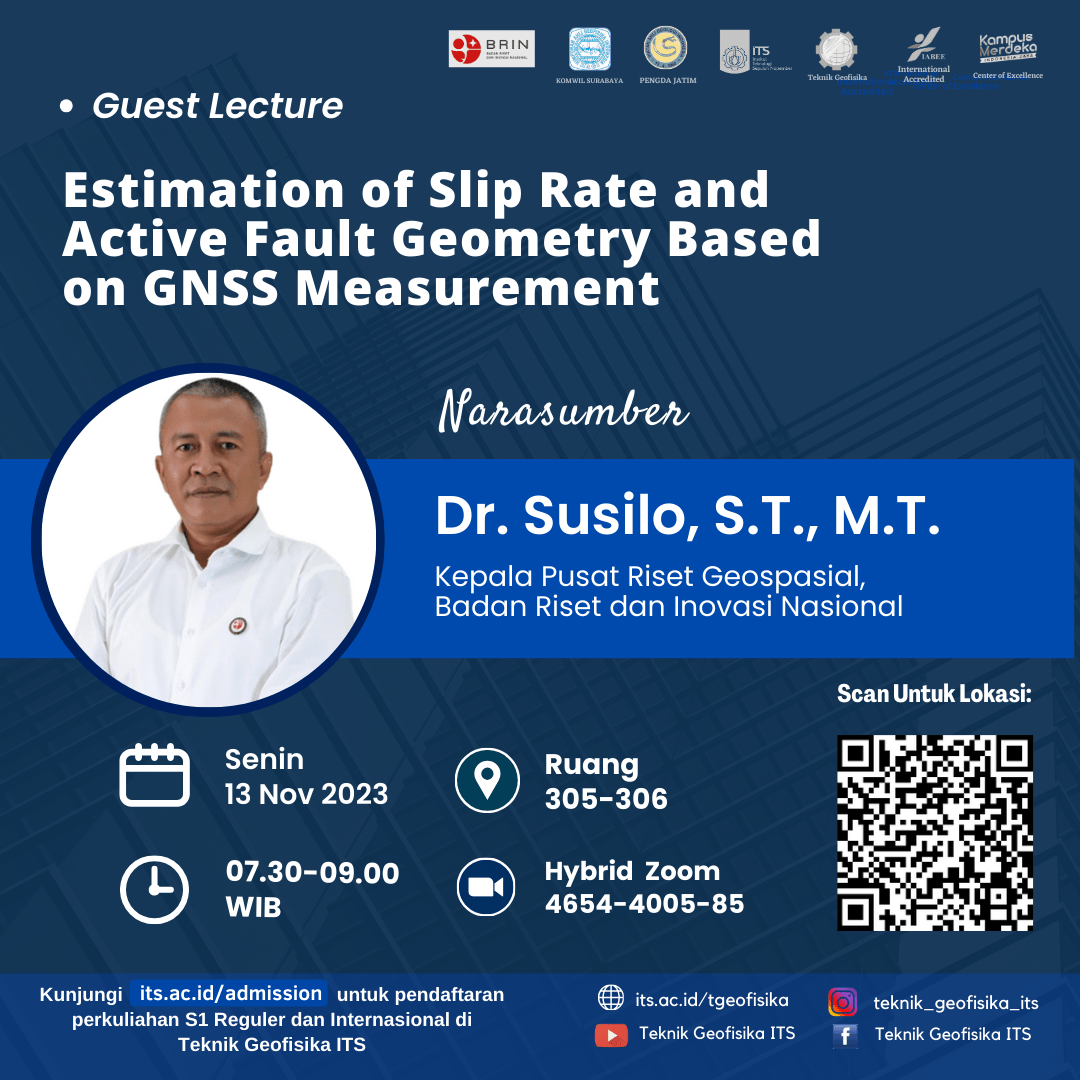 Guest Lecture Estimation Of Slip Rate And Active Fault Geometry Based On Gnss Measurement