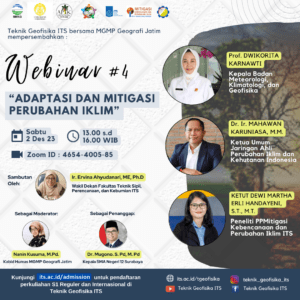 Webinar "Perubahan Iklim dan Dampaknya" - Departemen Teknik Geofisika