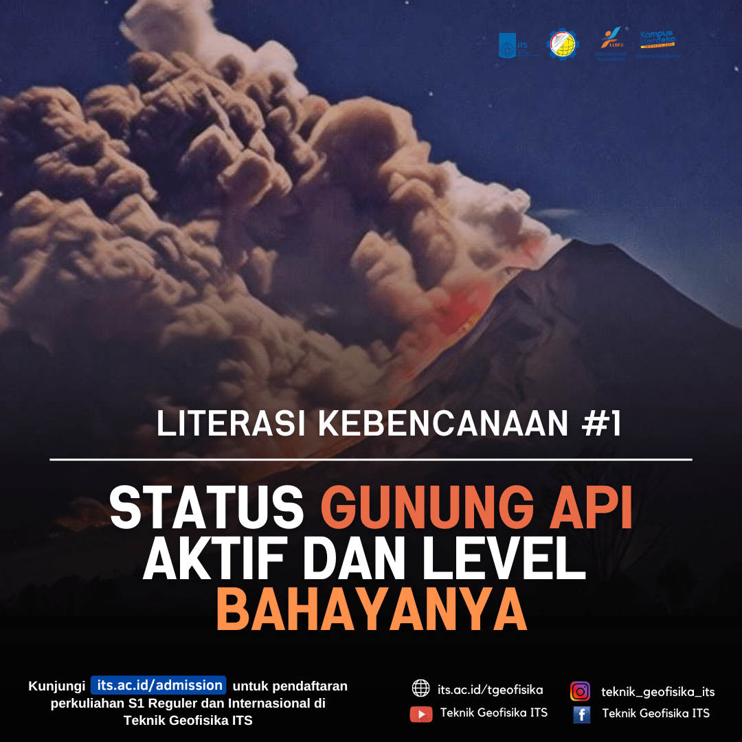 Literasi Kebencanaan #1 - Status Gunung Api Aktif dan Level Bahayanya - Departemen Teknik Geofisika