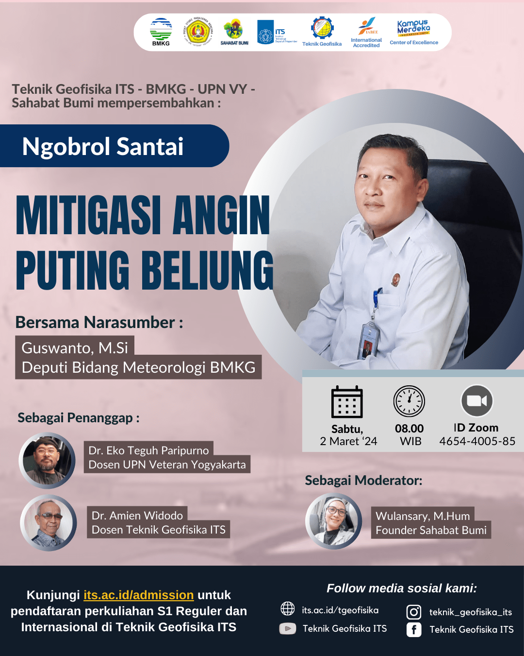 Webinar Mitigasi Angin Puting Beliung - Departemen Teknik Geofisika