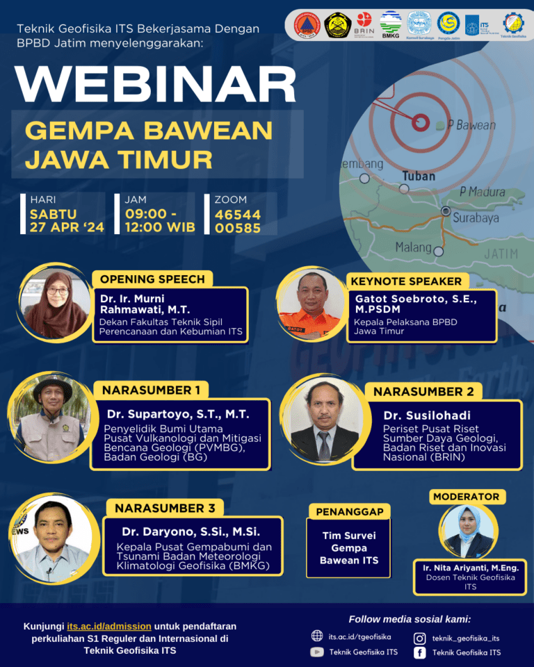 Webinar Gempa Bawean Jawa Timur - Departemen Teknik Geofisika
