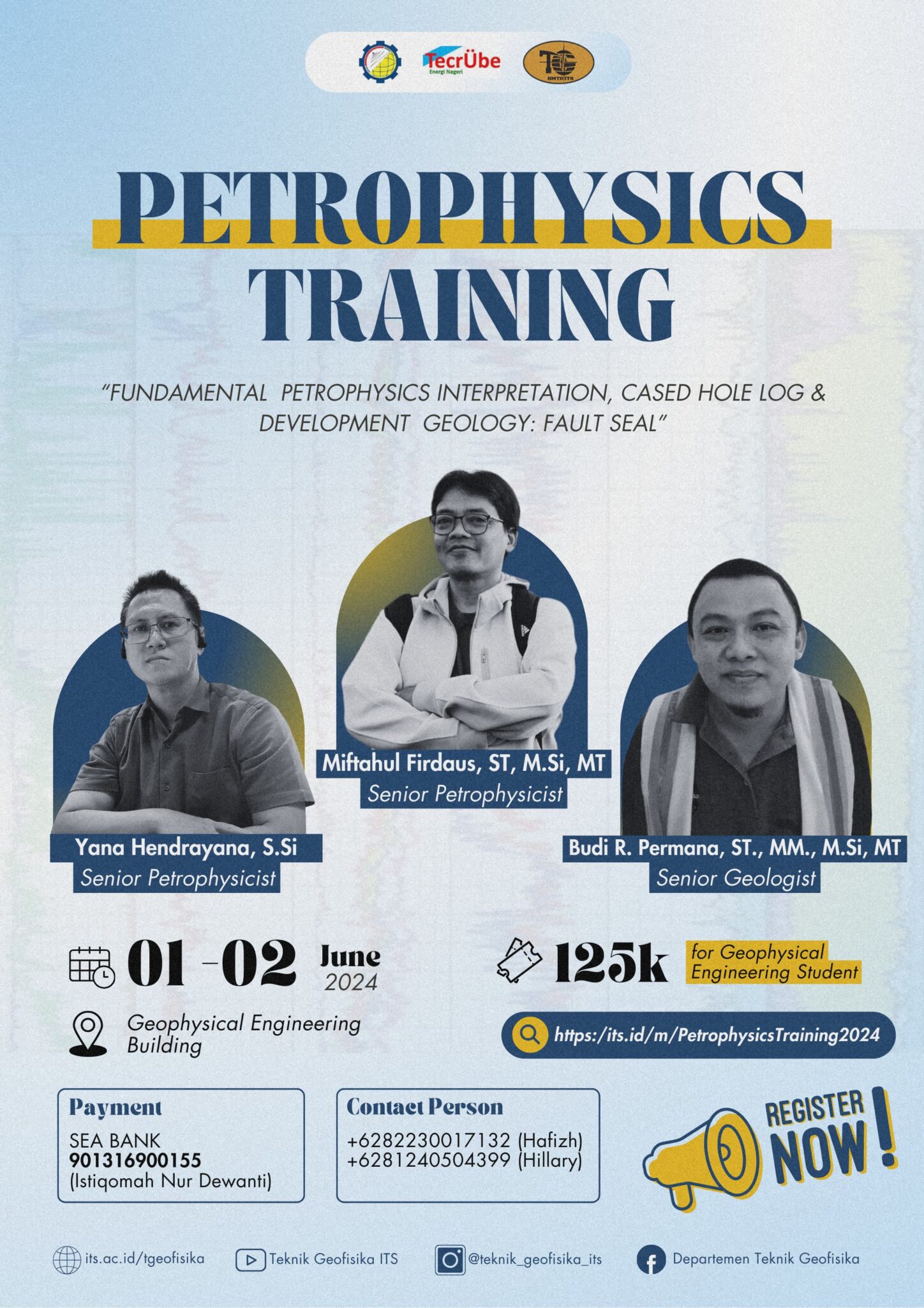 Poster Petrophysics Training 2024 By Teknik Geofisika ITS - Departemen ...