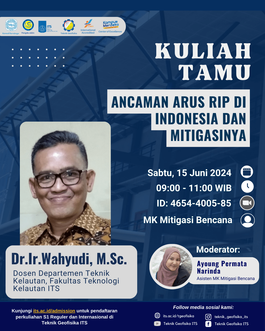 Kuliah Tamu "Ancaman Arus Rip di Indonesia dan Mitigasinya" bersama Dr ...
