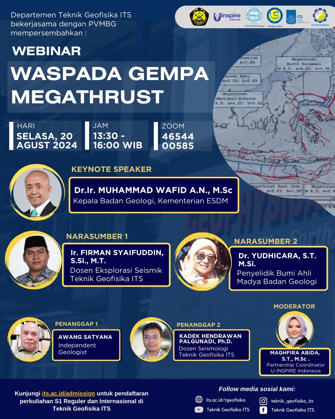Webinar Waspada Gempa Megathrust - Departemen Teknik Geofisika