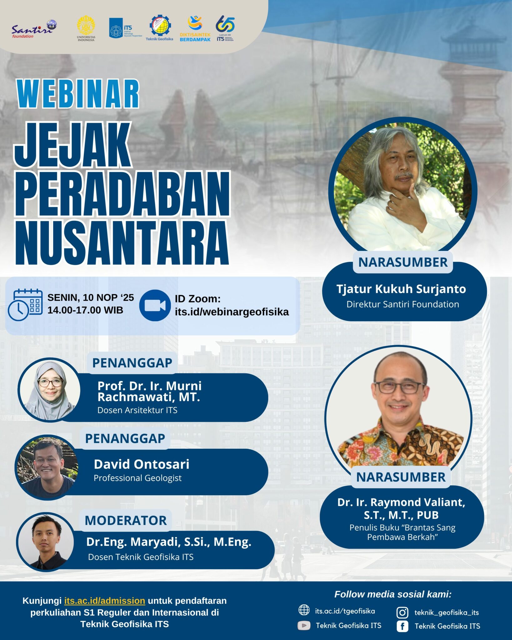 Webinar Jejak Peradaban Nusantara - Departemen Teknik Geofisika