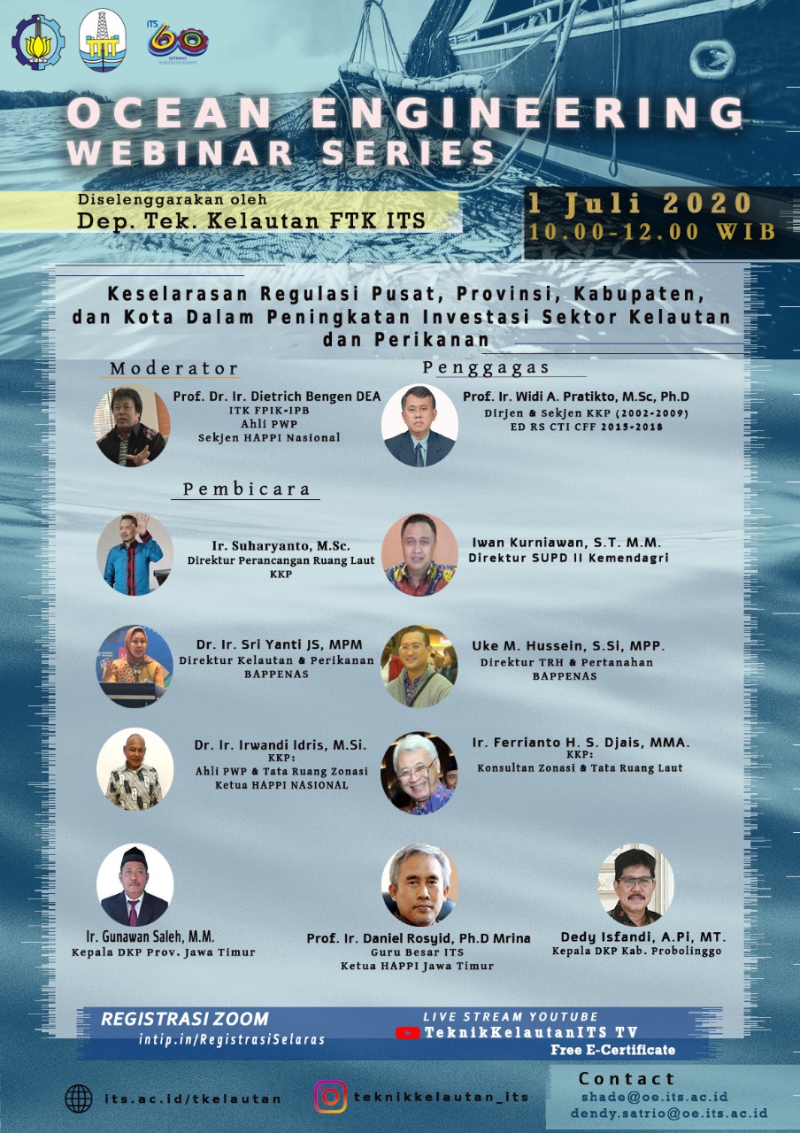 Ocean Engineering webinar series - Departemen Teknik Kelautan