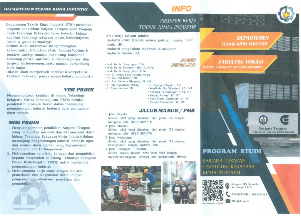 Brosur D-IV - Departemen Teknik Kimia Industri