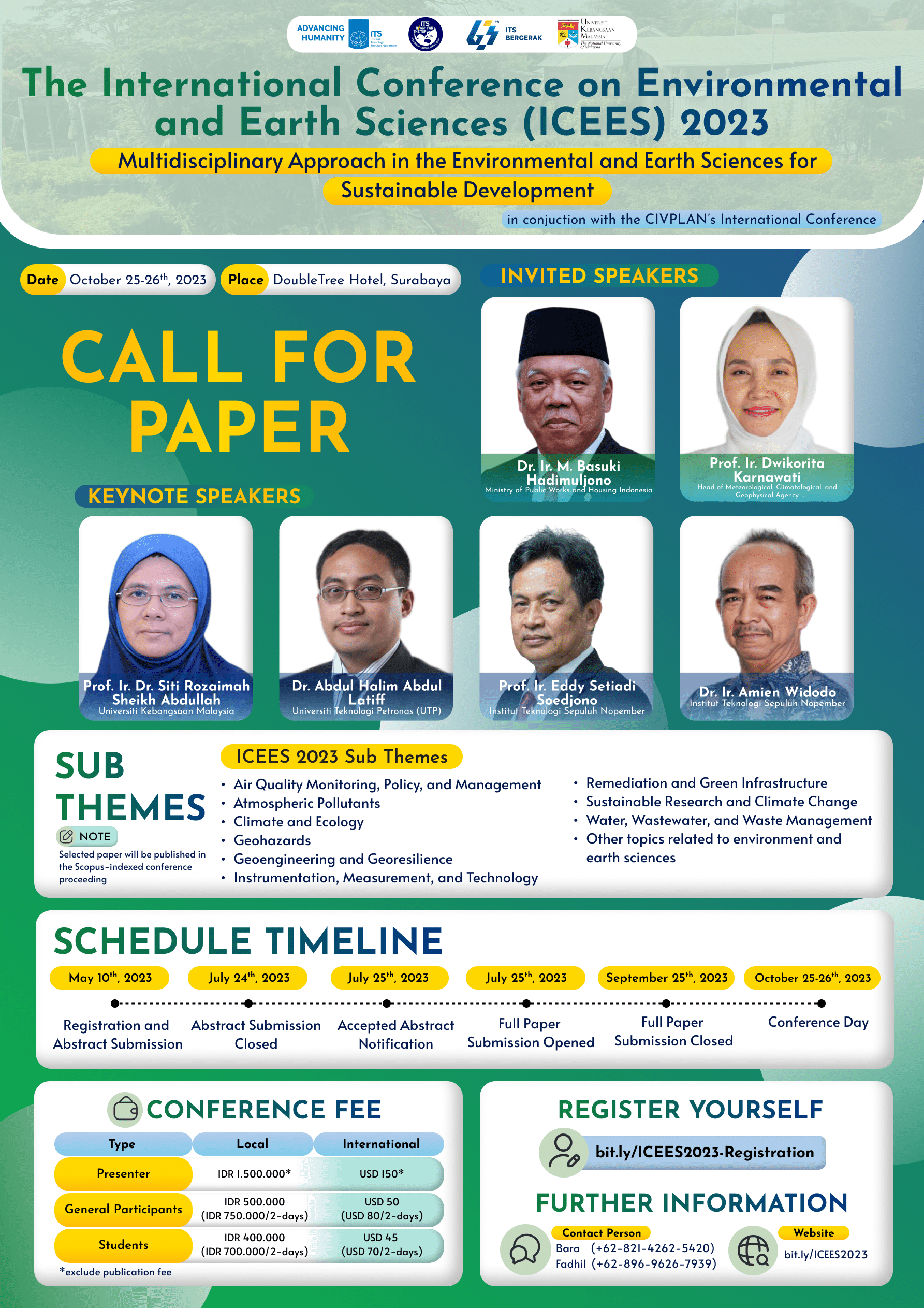 ICEES 2023 - Departemen Teknik Lingkungan