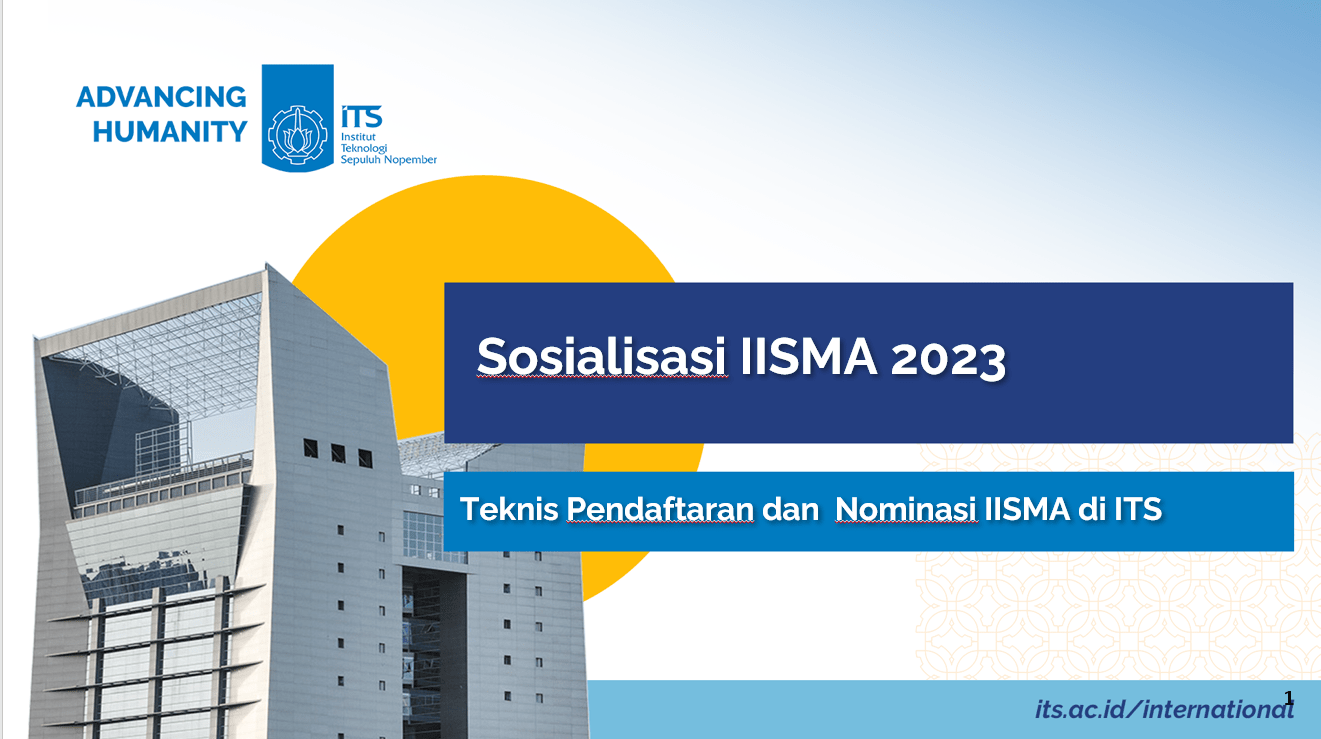 PENDAFTARAN IISMA 2023 - Departemen Teknik Material