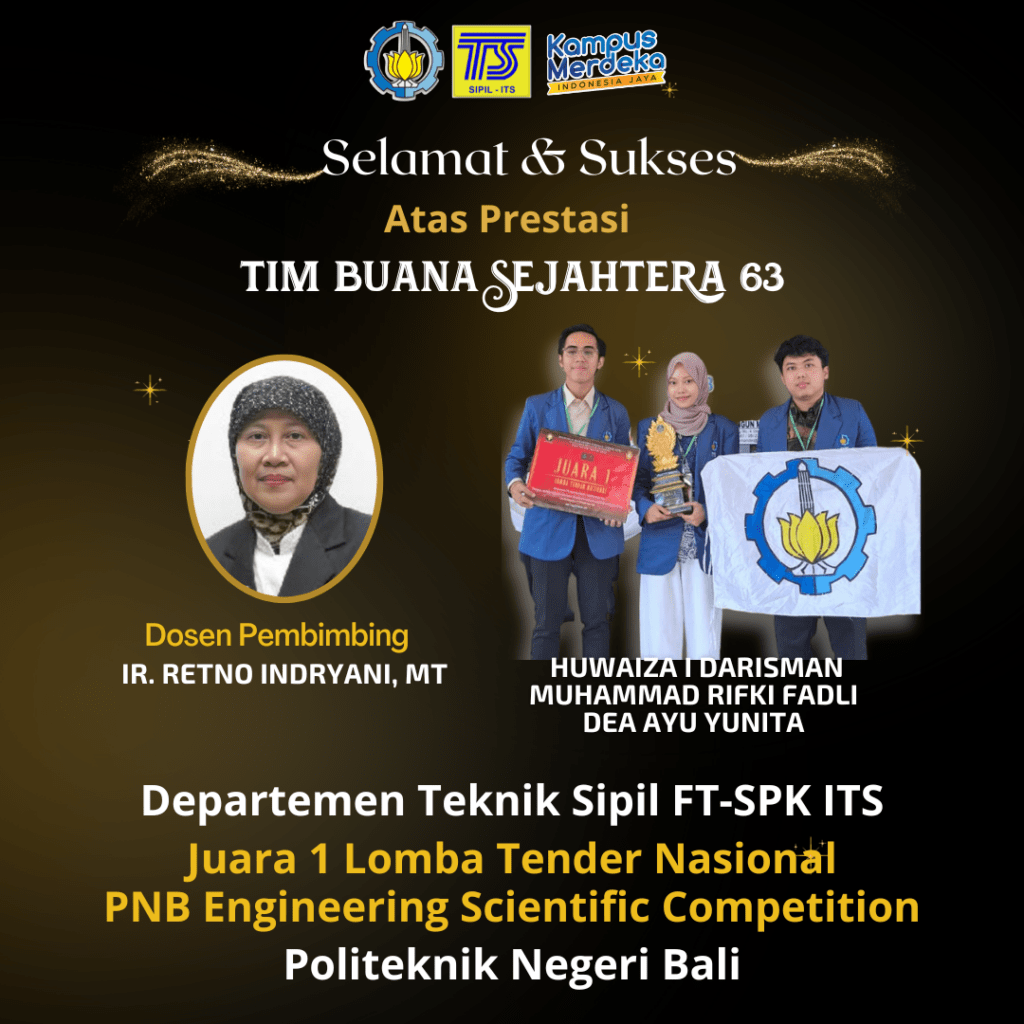 Tim Buana Sejahtera 63 Departemen Teknik Sipil, Raih Juara 1 Lomba ...