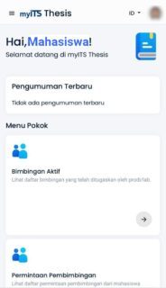 Penggunaan MyITS Thesis - Departemen Teknik Sipil