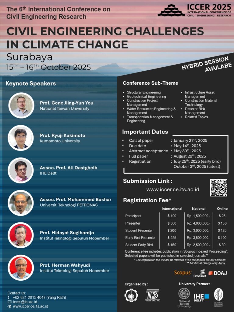 ICCER 2025 - Departemen Teknik Sipil