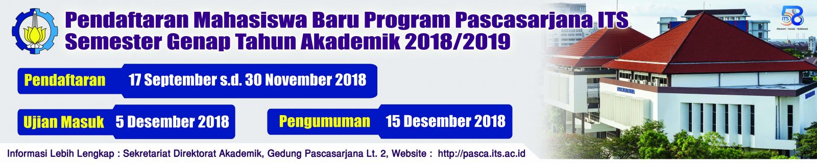 Pendaftaran Mahasiswa Baru Program Pascasarjana ITS - Institut ...