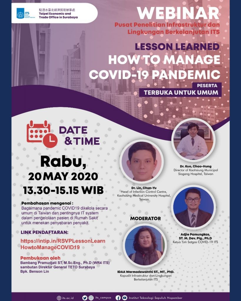 WEBINAR - LESSON LEARNED : How to Manage COVID-19 Pandemic - Institut ...