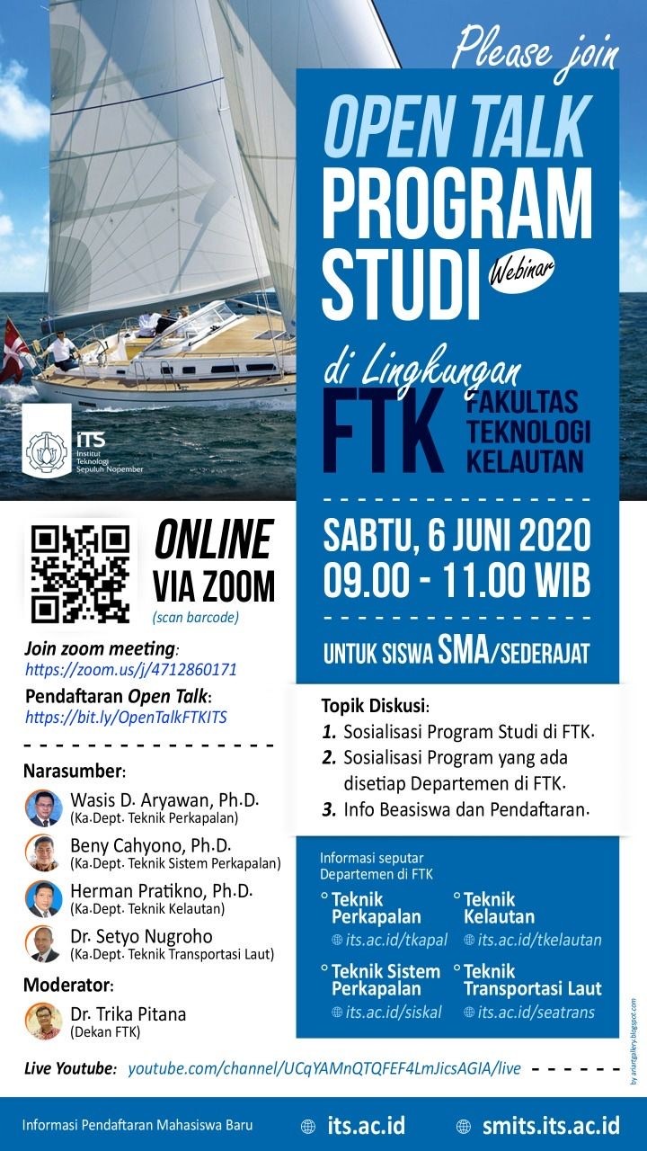 Open Talk Program Studi FTK - Institut Teknologi Sepuluh Nopember