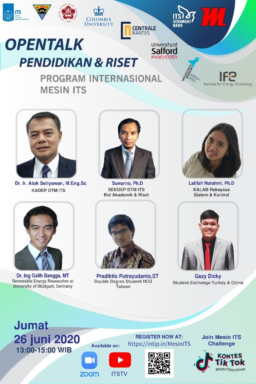 Open Talk Pendidikan dan Riset : Program Internasional Mesin ITS ...
